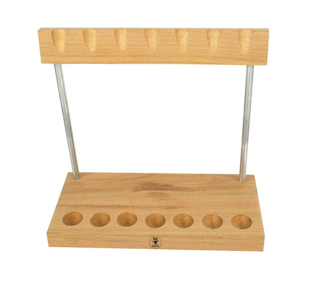 Wooden Hammer Stand for Holding 7 Jewelry Making Metal Forming Hammers ...