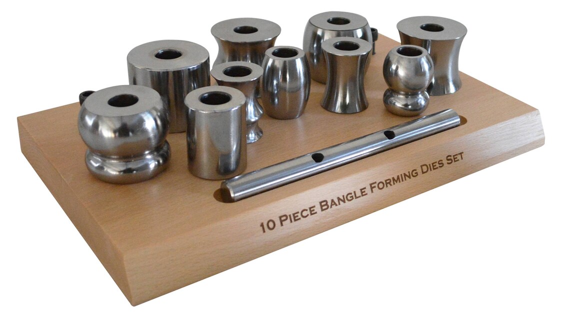 Bangle Forming Set With Assorted Steel Die Shapes Metal - Etsy