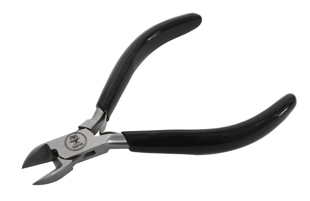 Slim 4-1/2" Bevel Side Cutters - Black Jewelry Making Wire End Cutting ...