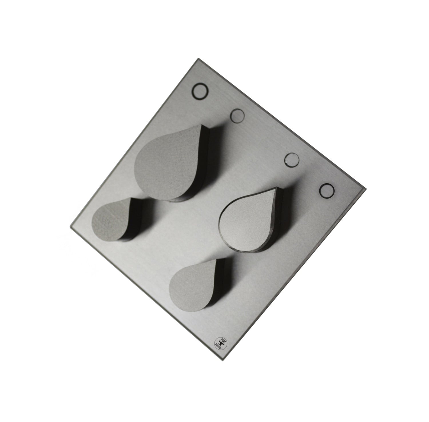 4 Piece Teardrop Shaped Disc Cutter Punch Set for Stamping Blanks Gold ...