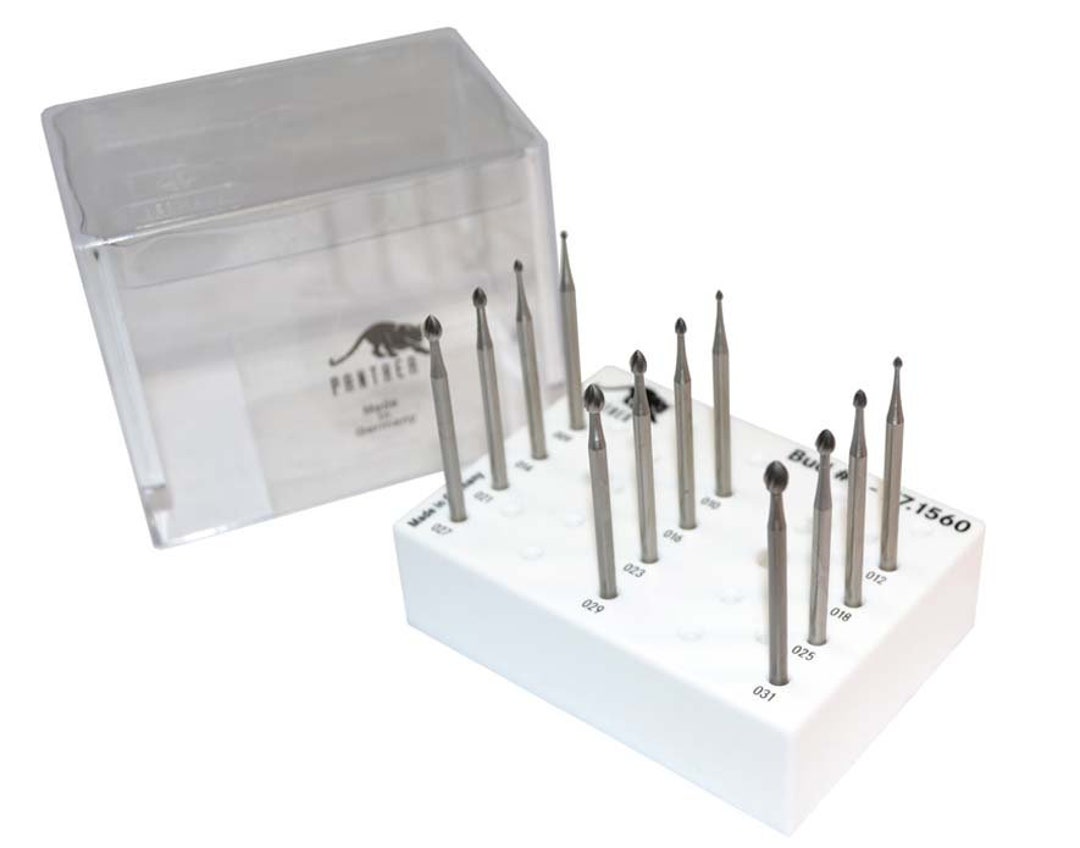 12-piece Panther Bud Bur Set Sizes 0.90 to 3.10 MM Jewelry Making ...