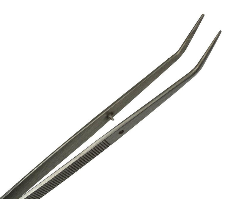 6 Curved Anti Twist Pin Tweezers Fine Point Tip Tipped - Etsy