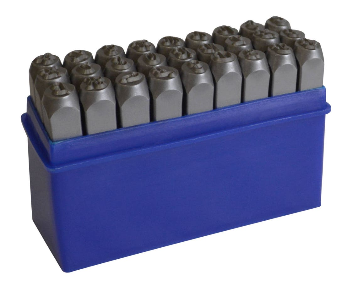 Monogram Alphabet Stamp Set 6 MM Upper Case Metal Marking | Etsy