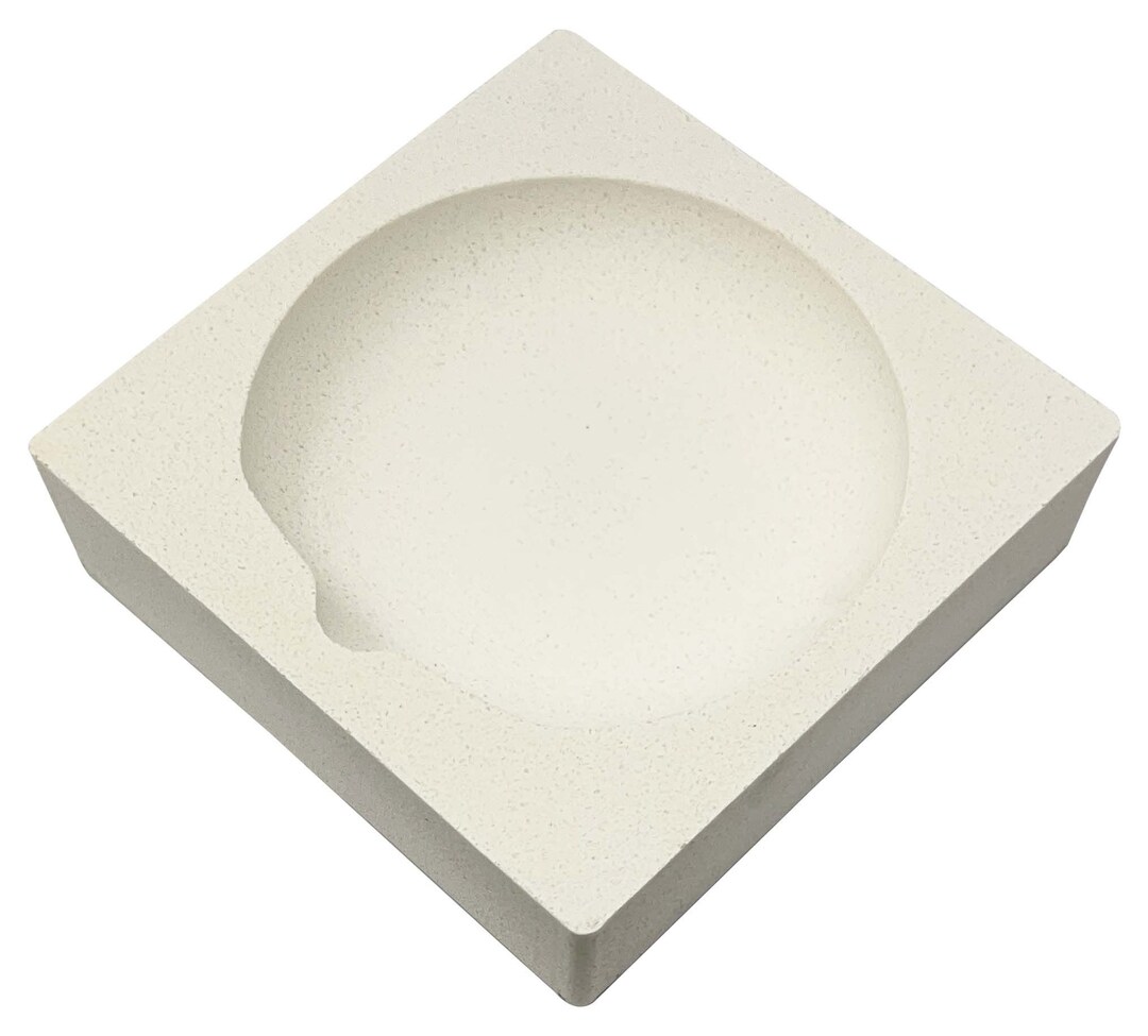 Square Ceramic Crucible 4" X 4" X 1" Torch Metal Melting Jewelry ...