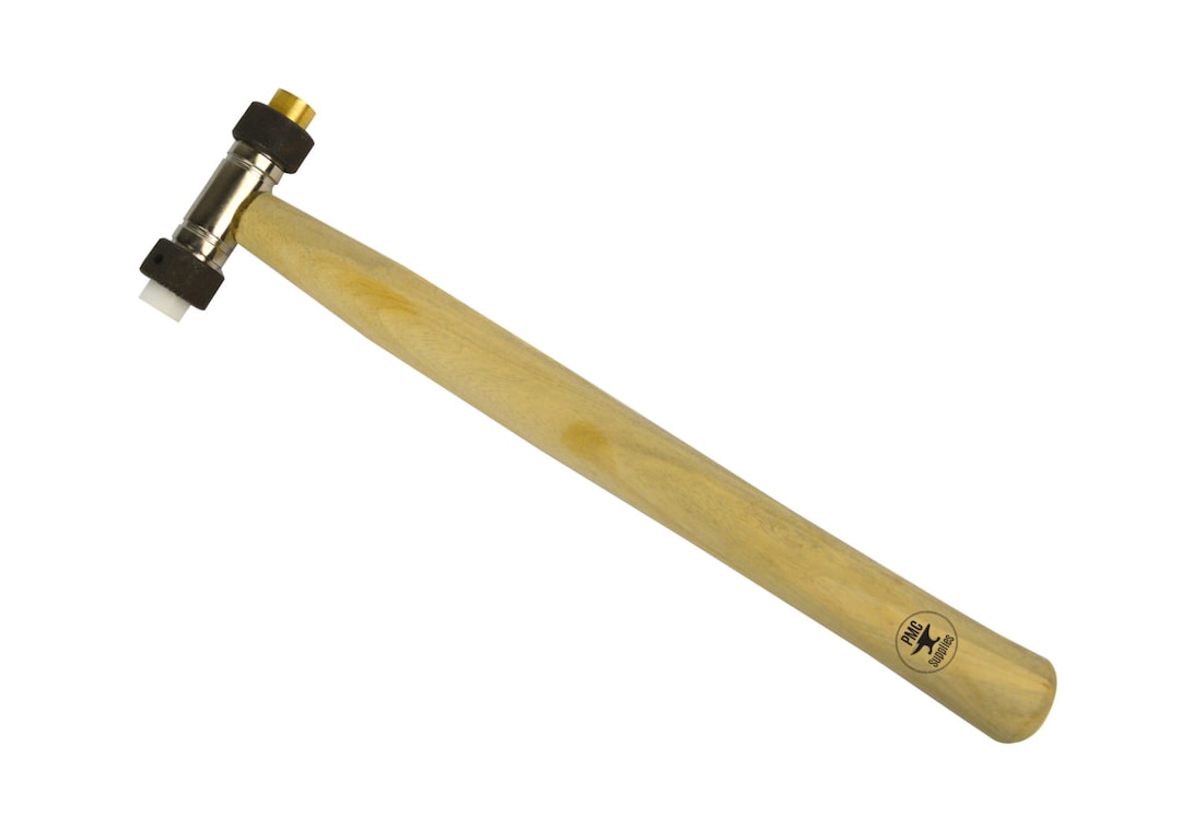Hammer W/ Replaceable Brass and Nylon Fiber Head (wooden Handle ...