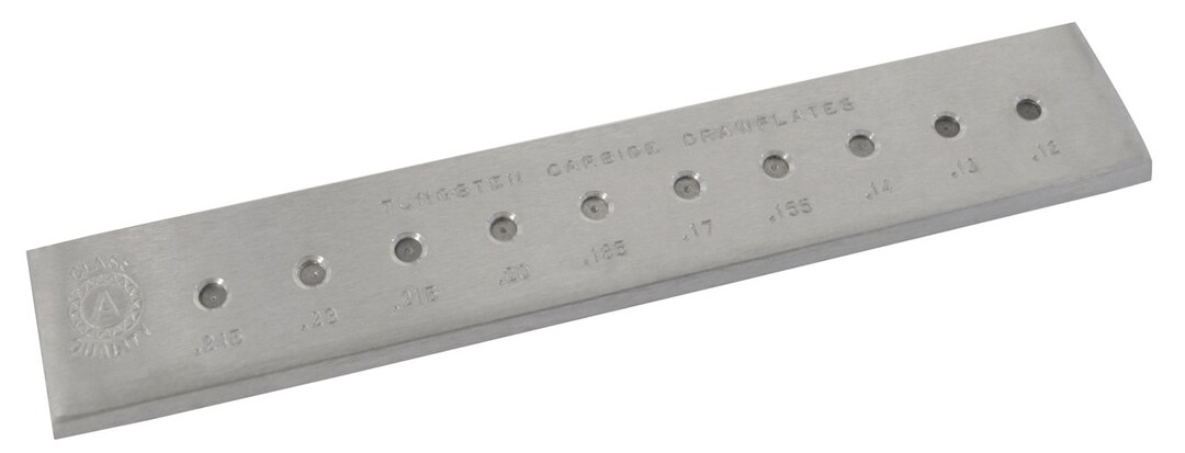 Deluxe Tungsten Carbide Wire Draw Plate Round .245 to .12 MM Jewelry ...