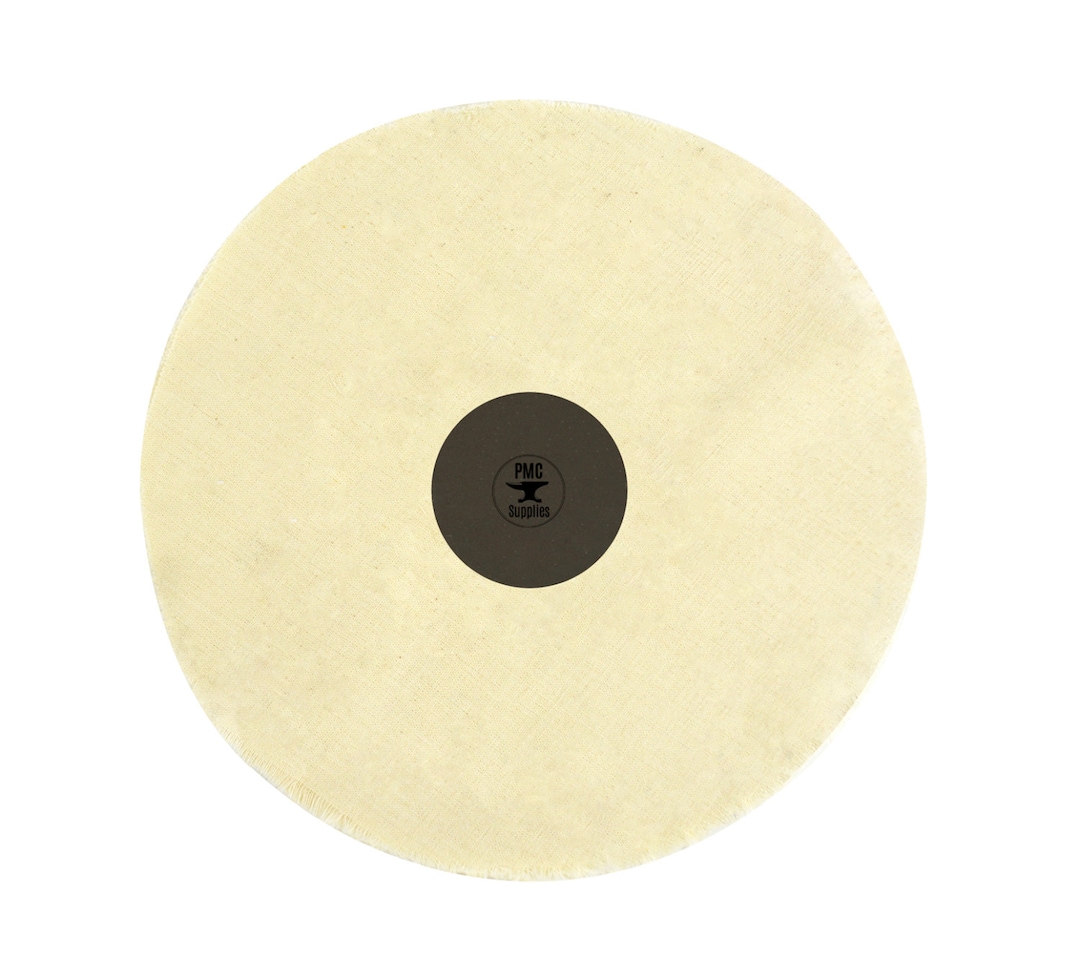 6" X 50 Folds Unstitched Buffing Wheel White Muslin Buffs Jewelry ...