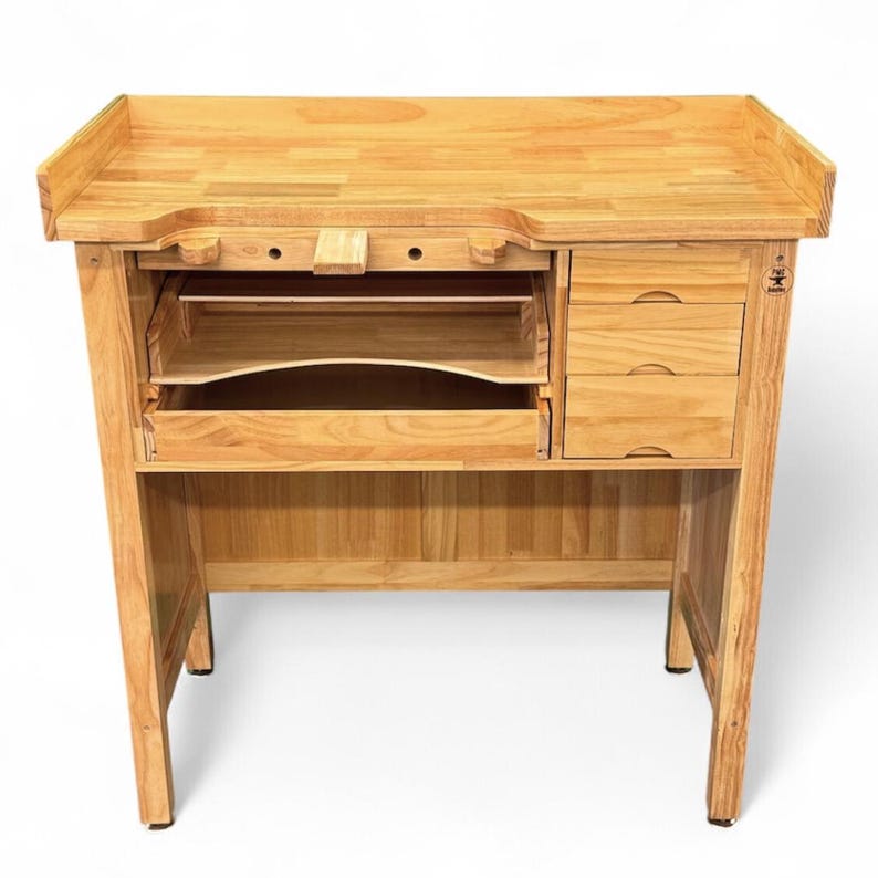 Deluxe Solid Wooden Jewelry Making Jewelers Studio Bench Station With ...