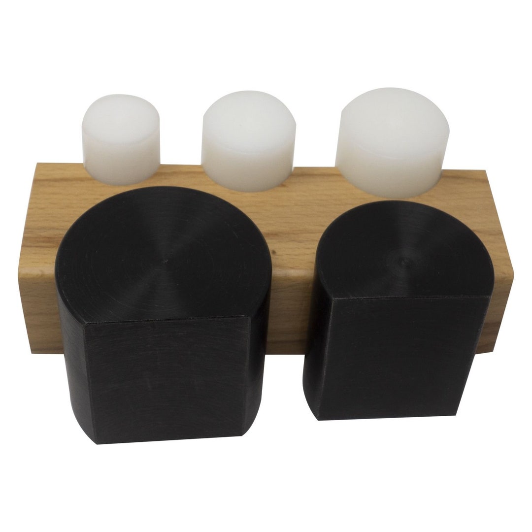 Non-marring Hardwood Large Forming Block With 5 Nylon Shapers Dapping ...