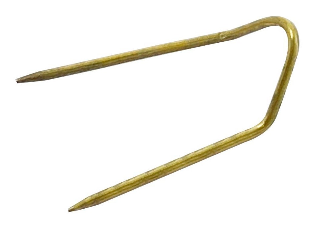 100 Piece Small Brass U Pins - Etsy