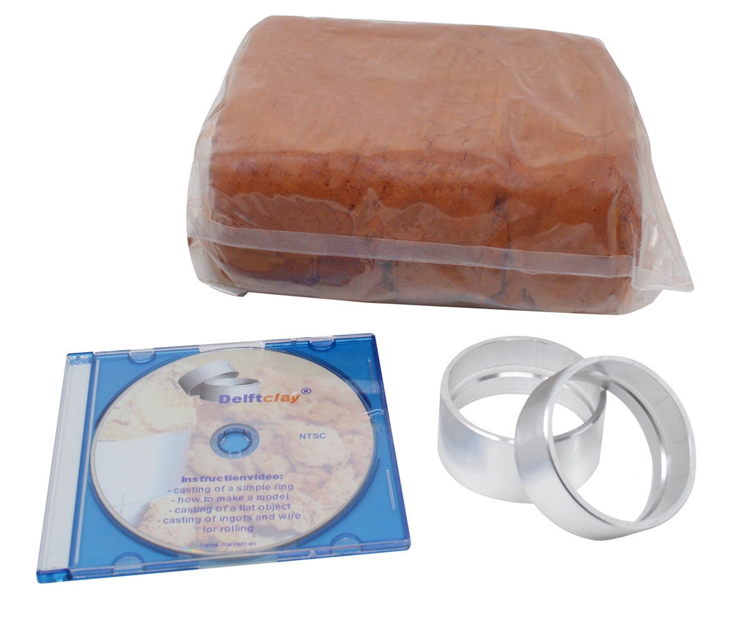 Delft Clay Sand Casting Set With DVD and Aluminum Mold Frames Gold ...