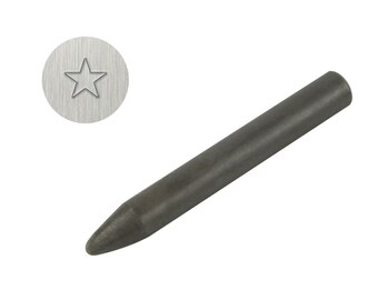 5 Point STAR Steel Punch Hand Stamp 1/16 1.5mm Metal Marking Gold ...