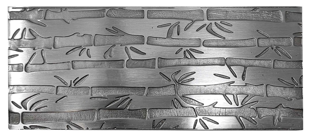 Texture Pattern Plate Style #7 for Press or Rolling Mill Bamboo ...