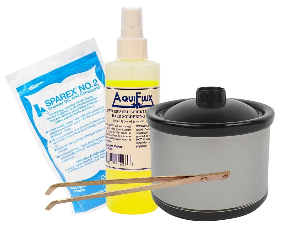 Complete Jewelry Pickling Kit With Aquiflux Flux, Benchpro™ Pickle Pot ...