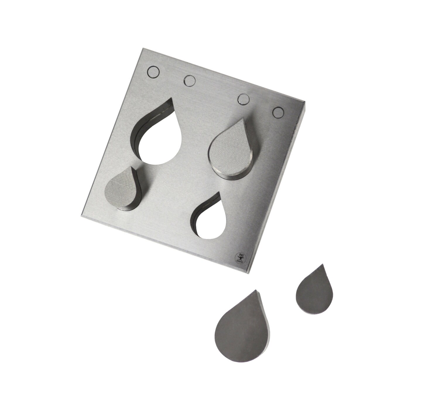 4 Piece Teardrop Shaped Disc Cutter Punch Set for Stamping Blanks Gold ...