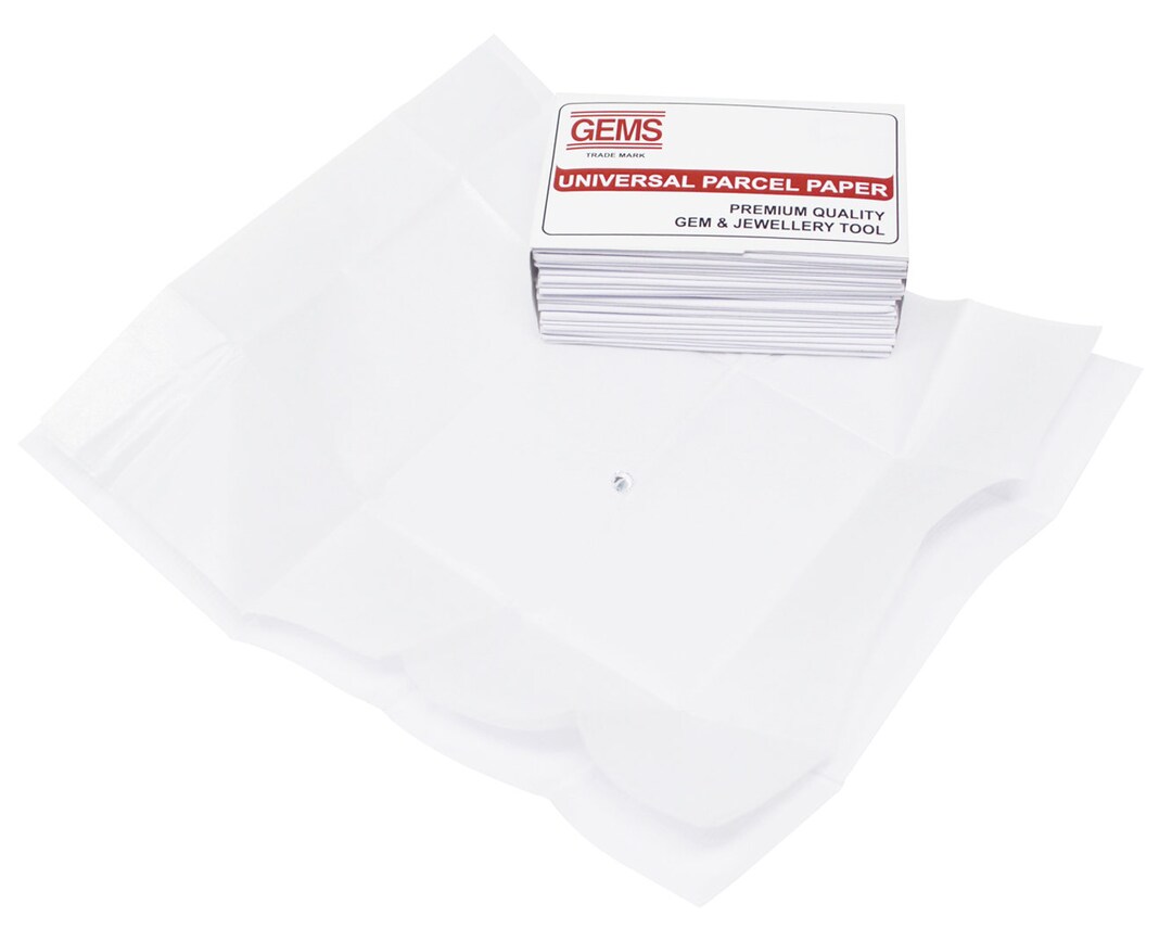 25/pk White Universal Parcel Papers for Diamonds Gemstone Storage Stone ...
