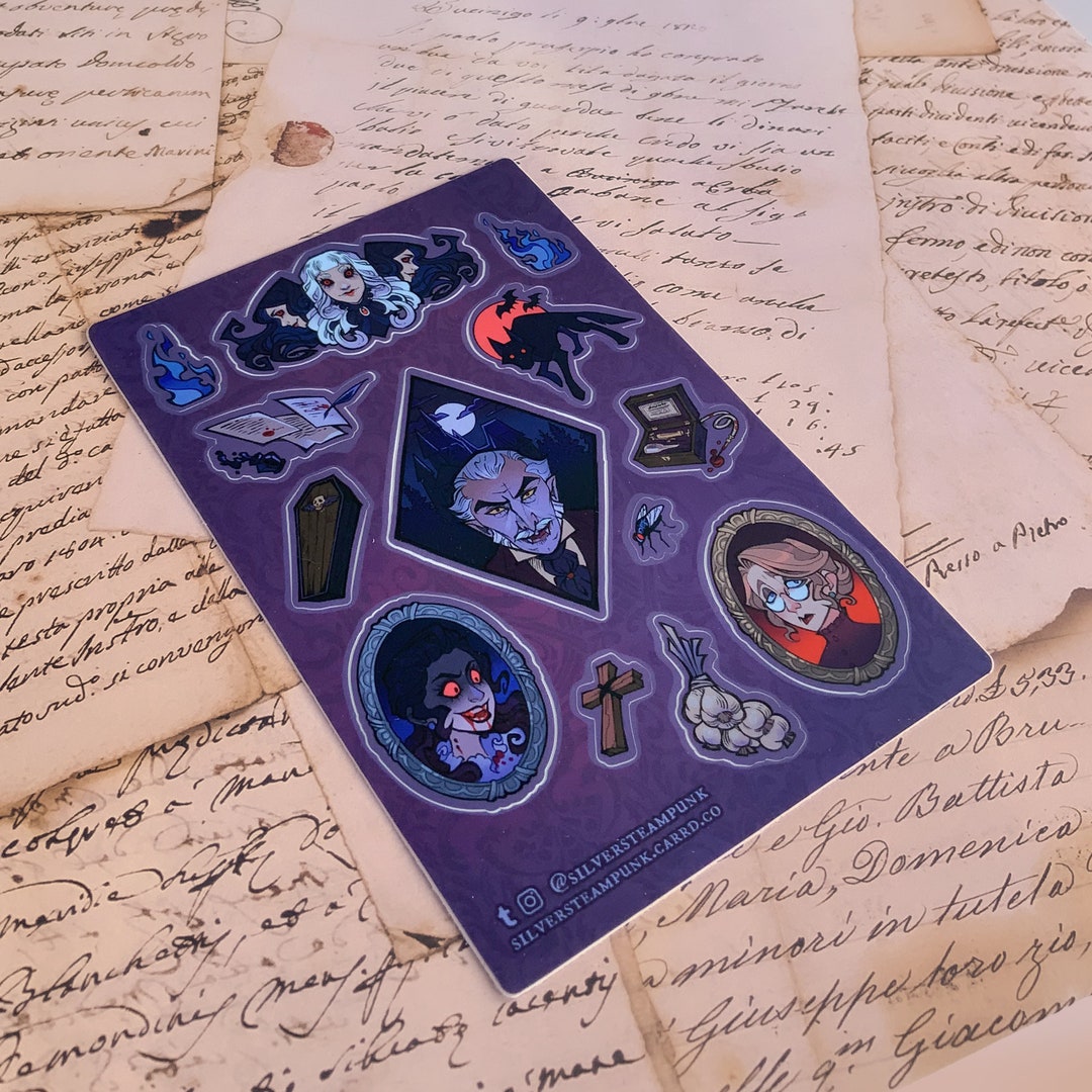 Dracula Sticker Sheet - Etsy