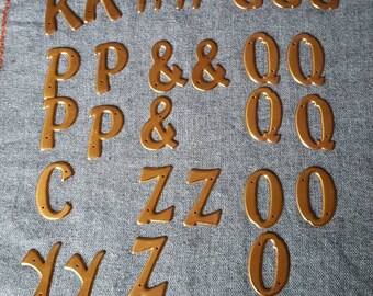 Copper letters | Etsy