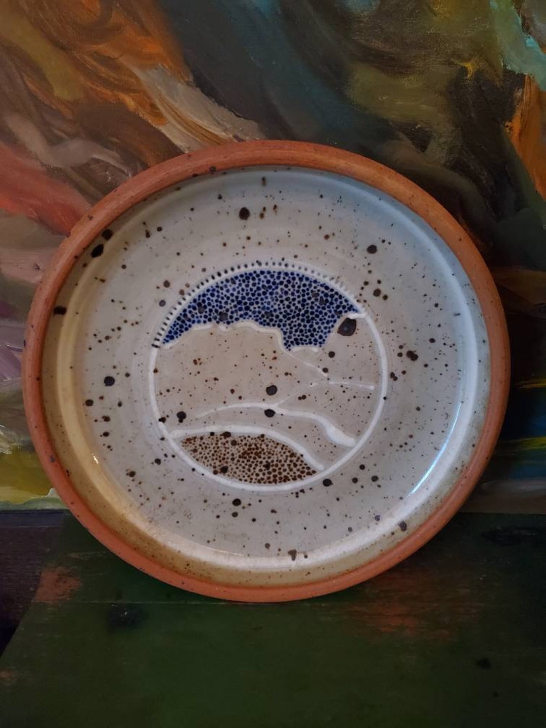 Vintage Dennis Parks Pottery Plate: Tuscarora Nevada Landscape Art - Etsy