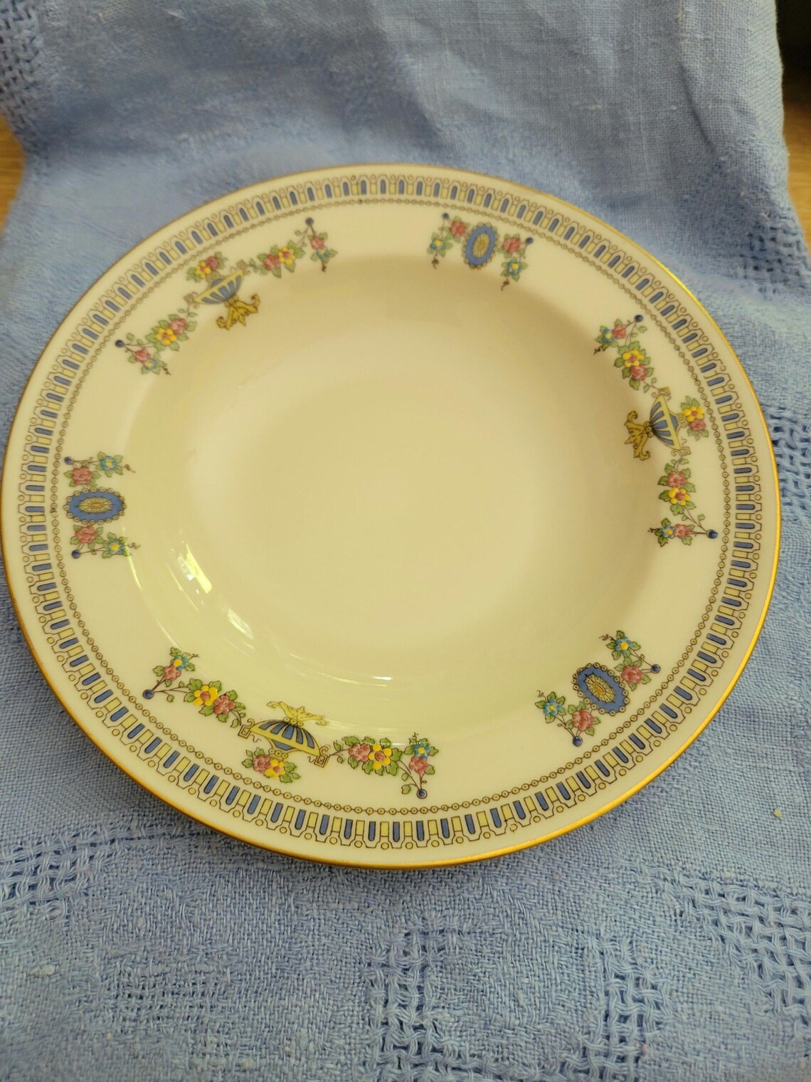 Lenox the Colonial Pattern Bowls, Raised Enamel, Swags and Urns, Gold ...