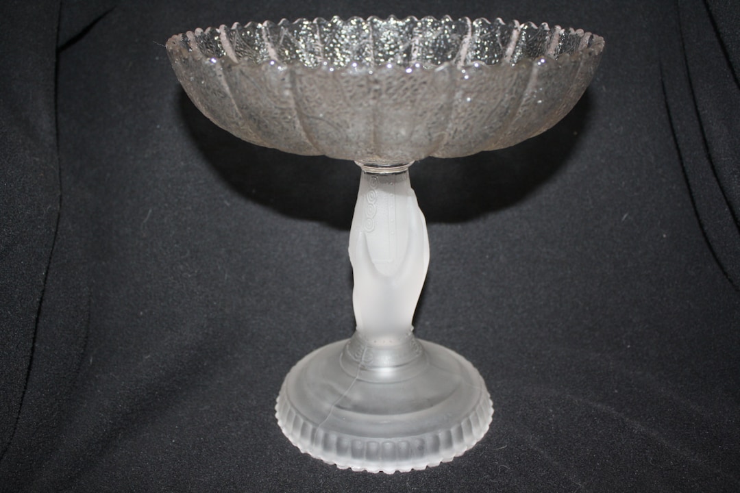EAPG Hobbs, Brockunier Co or George Duncan & Sons Compote, Tree of Life ...