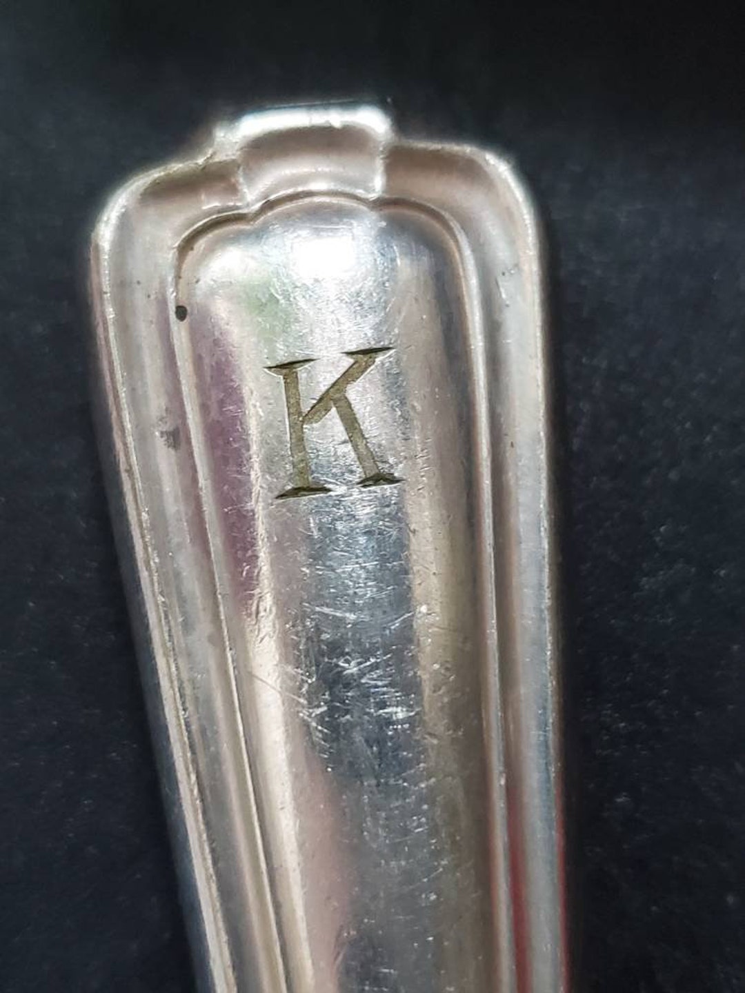 Wm. Rogers Utensils Monogrammed K Modern Style Vintage Lot - Etsy