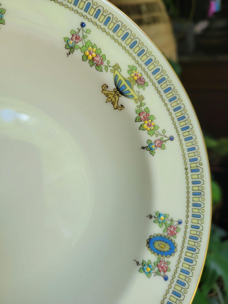 Lenox the Colonial Pattern Bowls, Raised Enamel, Swags and Urns, Gold ...