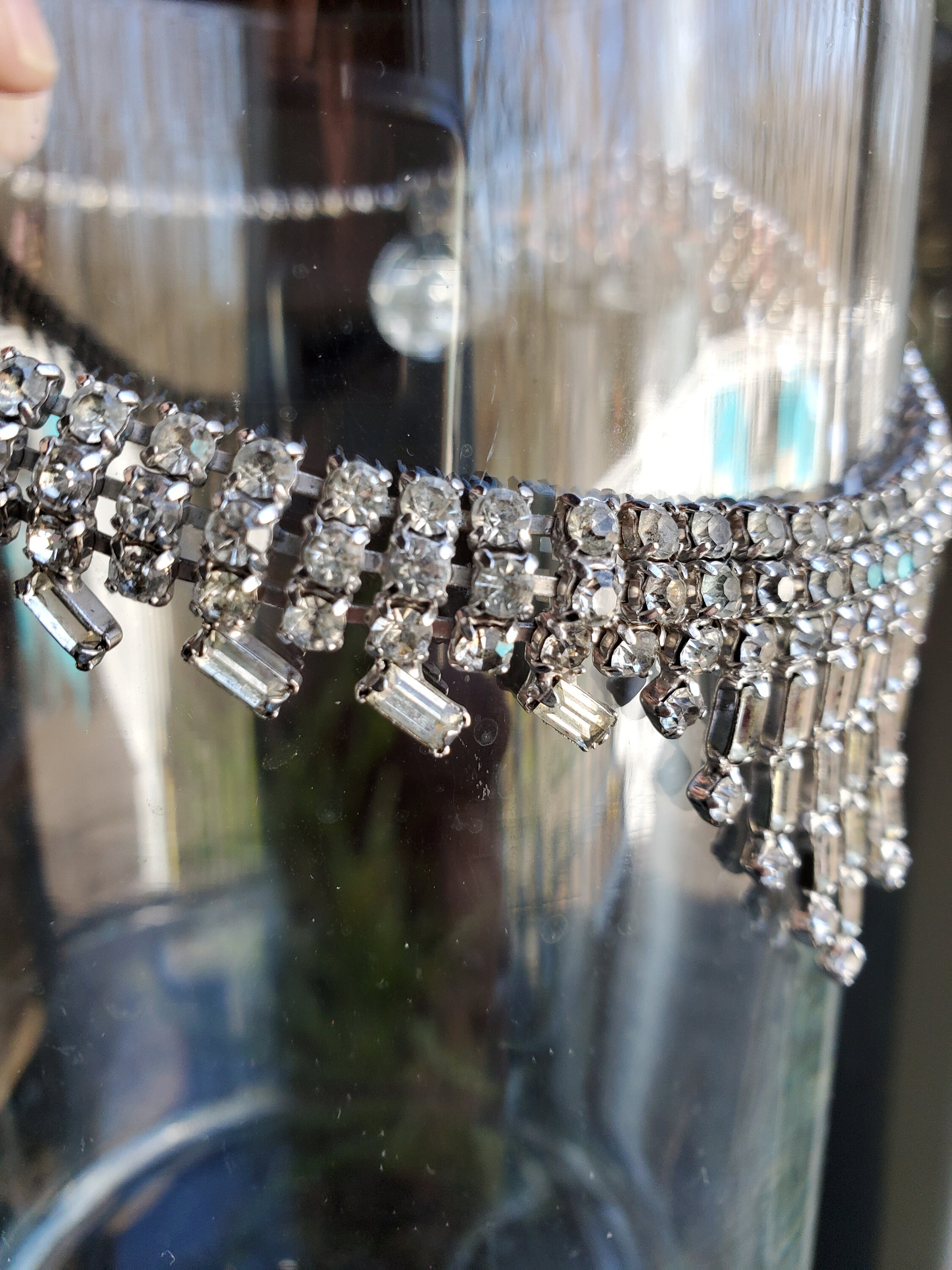Vintage Kramer of New York rhinestone crystal necklace perfect | Etsy