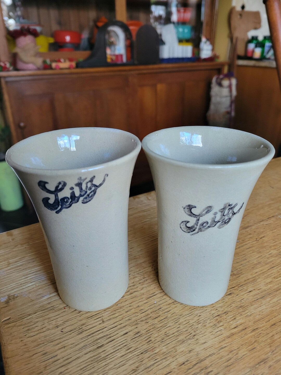Set of Two Seitz Brewing Stoneware Beer Mugs, Easton, Pennsylvania - Etsy