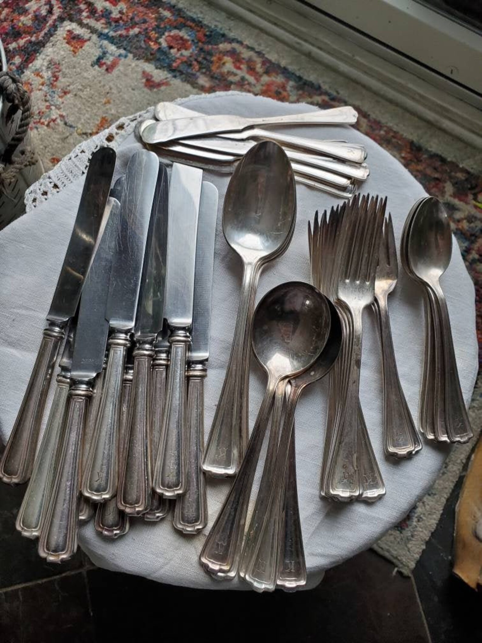 Wm. Rogers Utensils Monogrammed K Modern Style Vintage Lot - Etsy