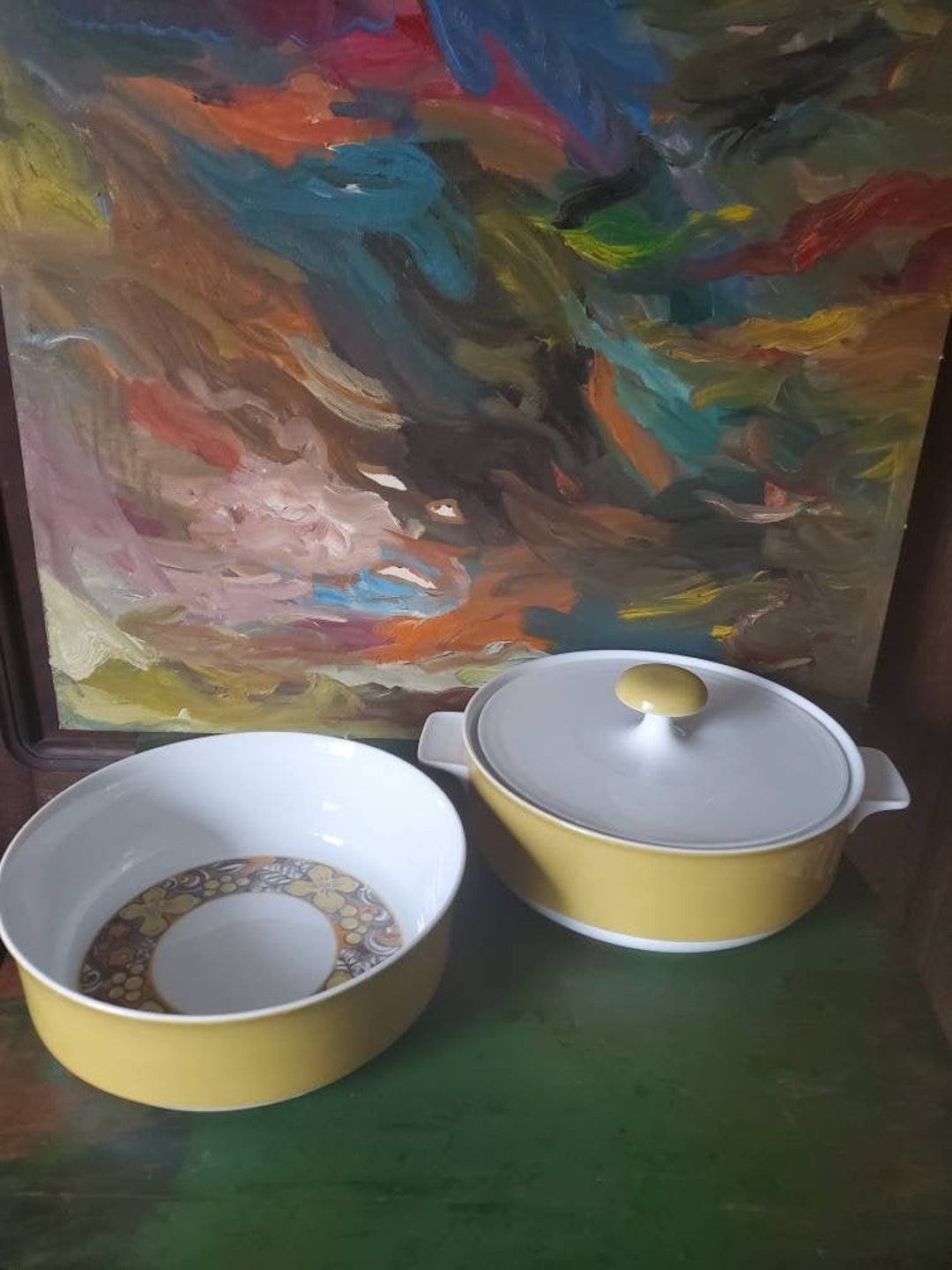 Sango Porcelain Bowls, Mid-century Aquarius Pattern, Bowl or Covered ...