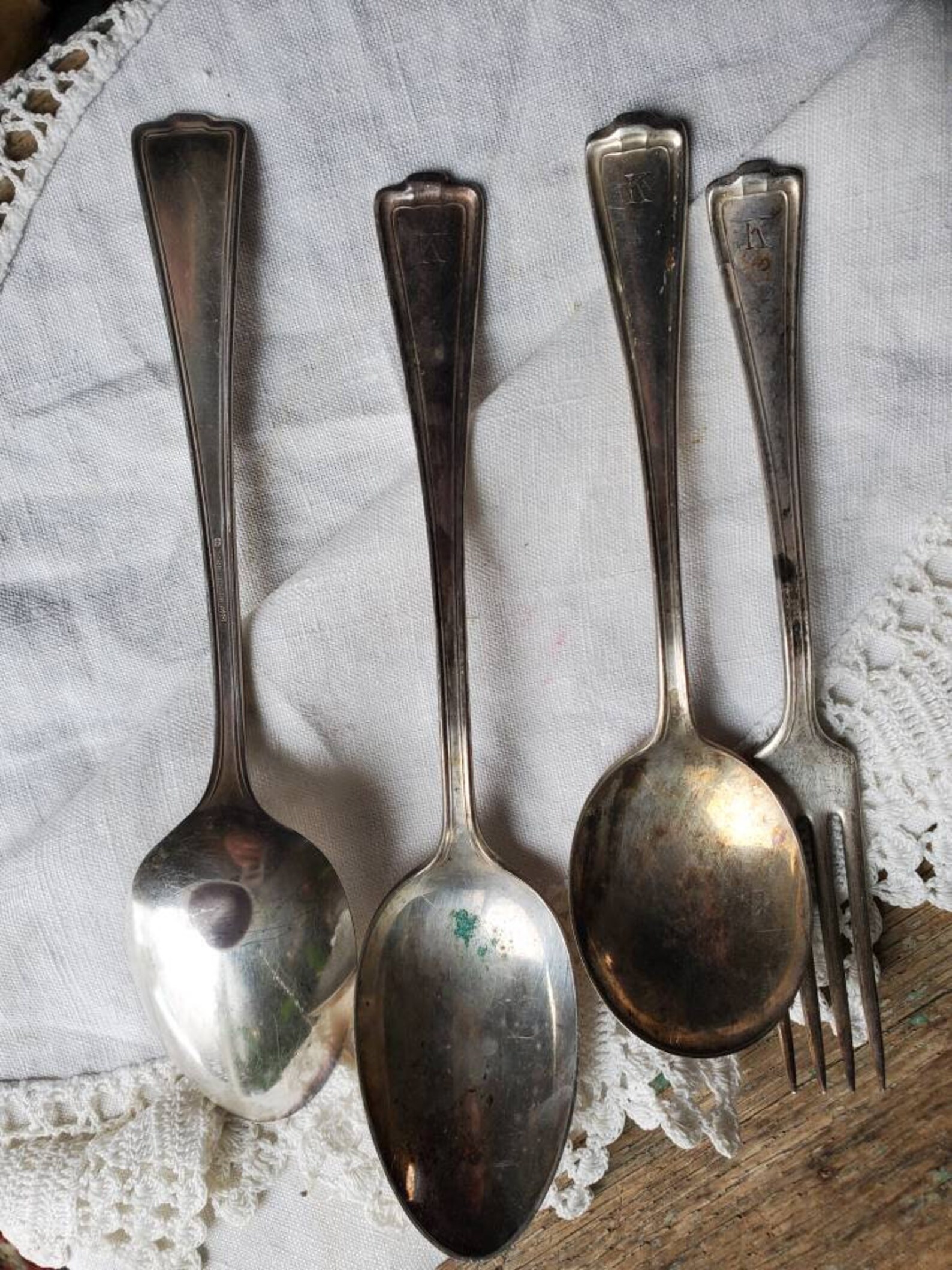 Wm. Rogers Utensils Monogrammed K Modern Style Vintage Lot - Etsy