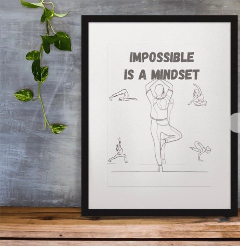 8x10 Motivational Poster - Wall Art- Yoga - Inspirational and ...