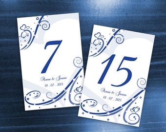 Royal Blue Number - Etsy