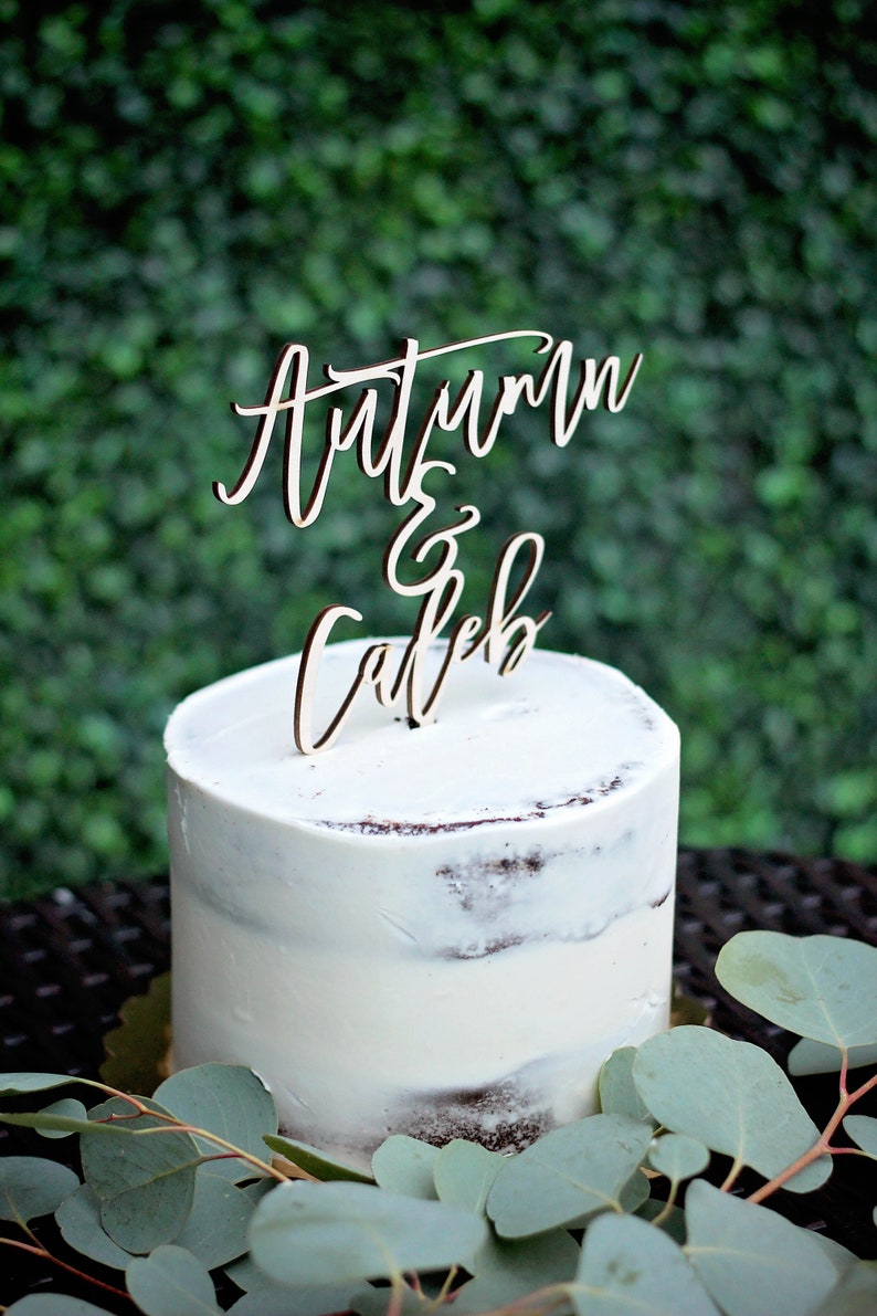 Personalized Name Wedding Cake Topper First Names Cake | Etsy