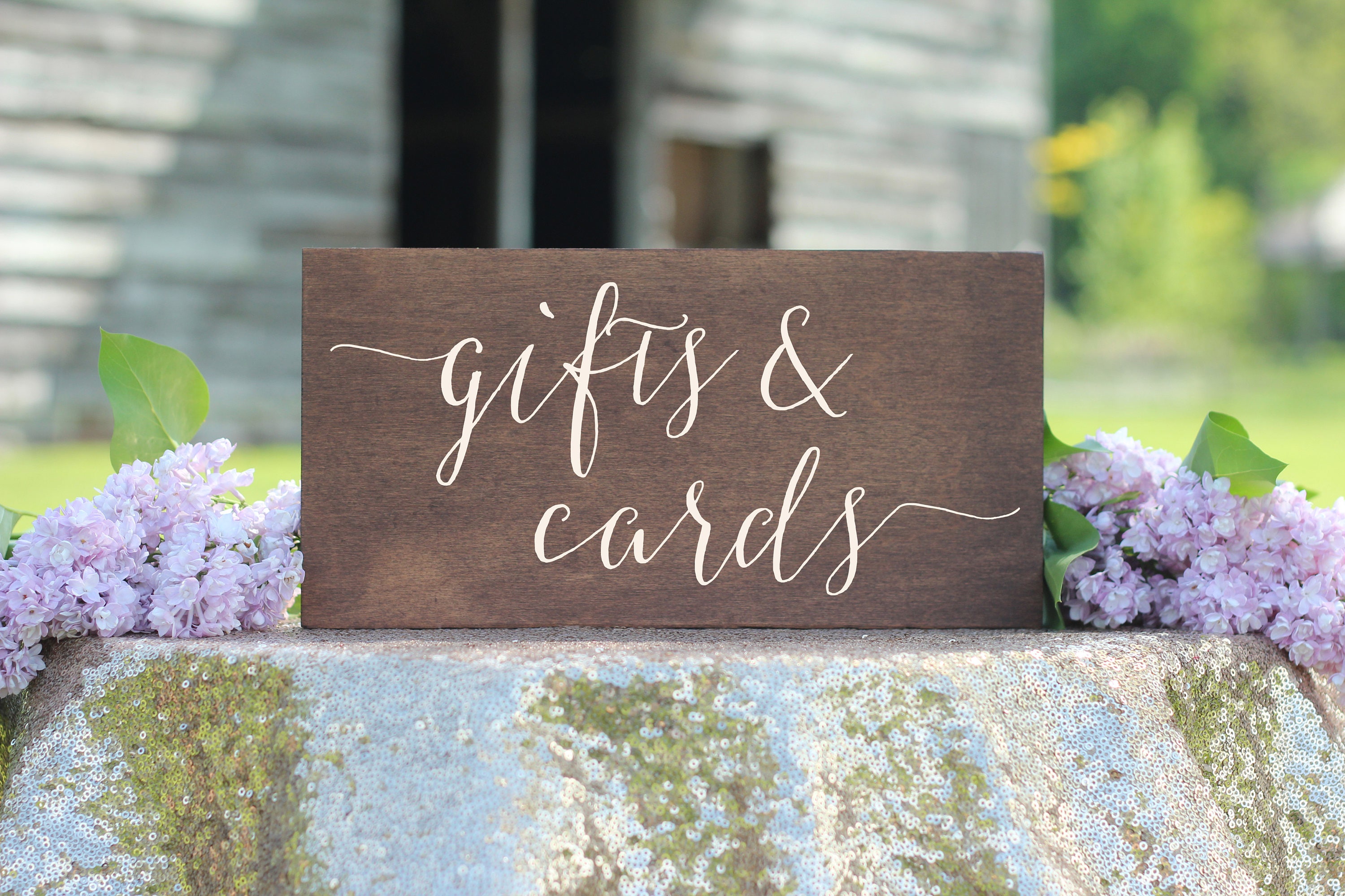 Gifts and Cards Sign Wedding Sign Rustic Wedding Decor | Etsy
