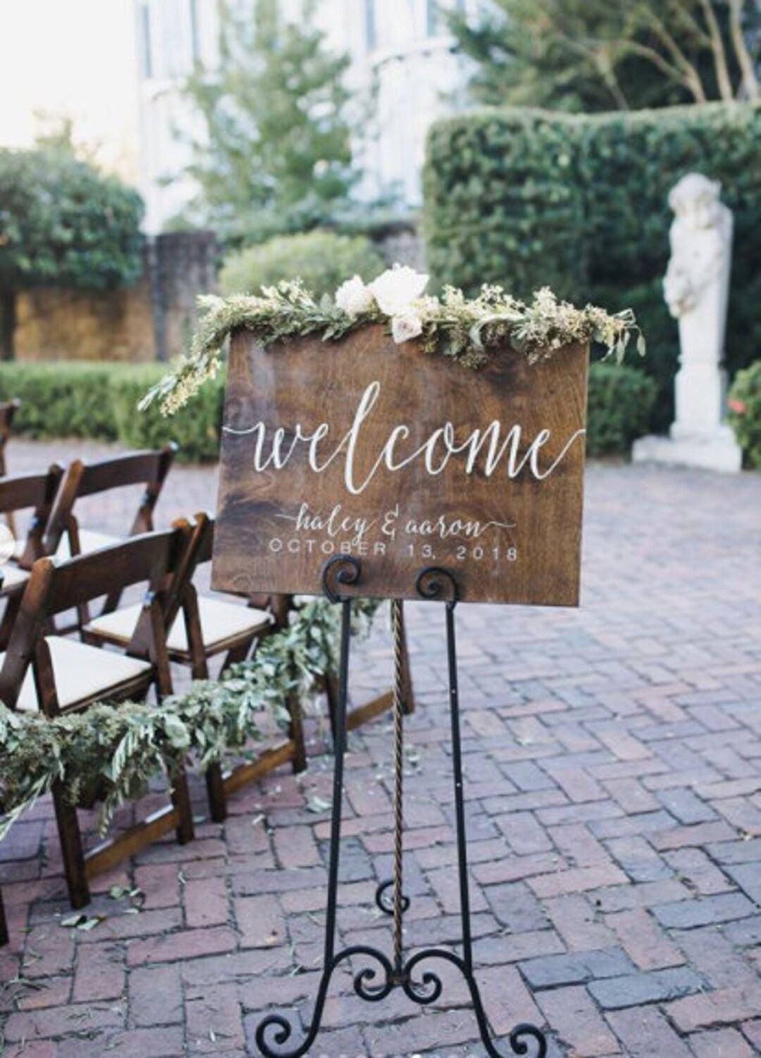 Wood Wedding Welcome Sign, Wedding Welcome Sign, Rustic Wedding ...