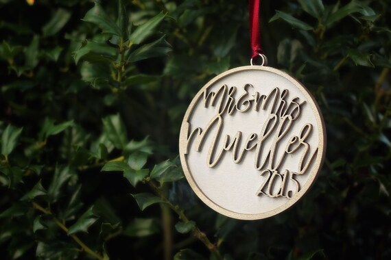 Just married ornament 2015 store