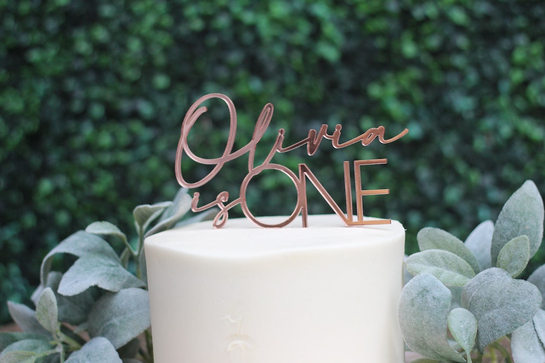 Acrylic Birthday Cake Topper, Milestone Cake Topper, Personalized ...