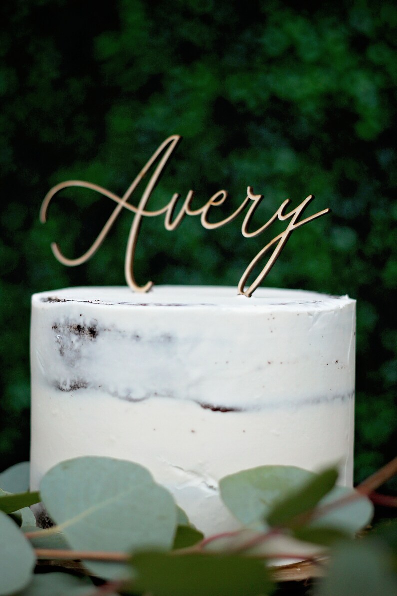 Name Cake Topper Personalized Name Cake Topper Custom - Etsy