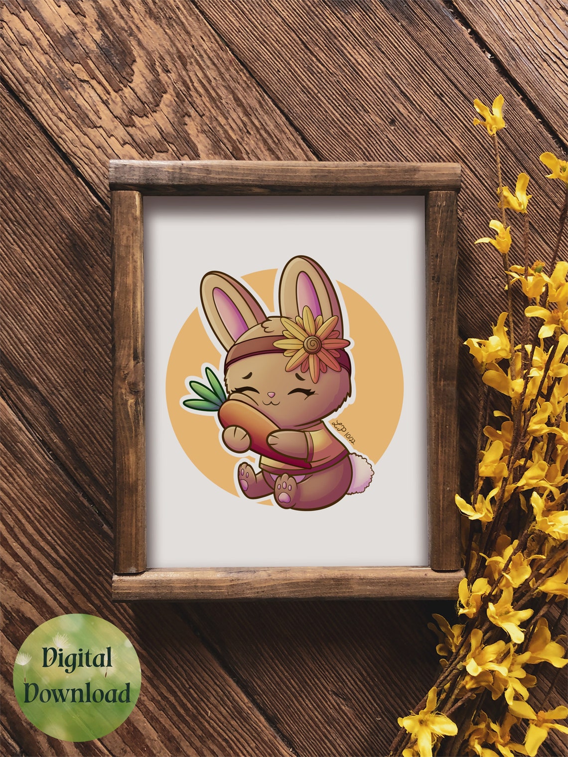 Fall Bunny Rabbit Printable--jpegs and PNG! - Etsy