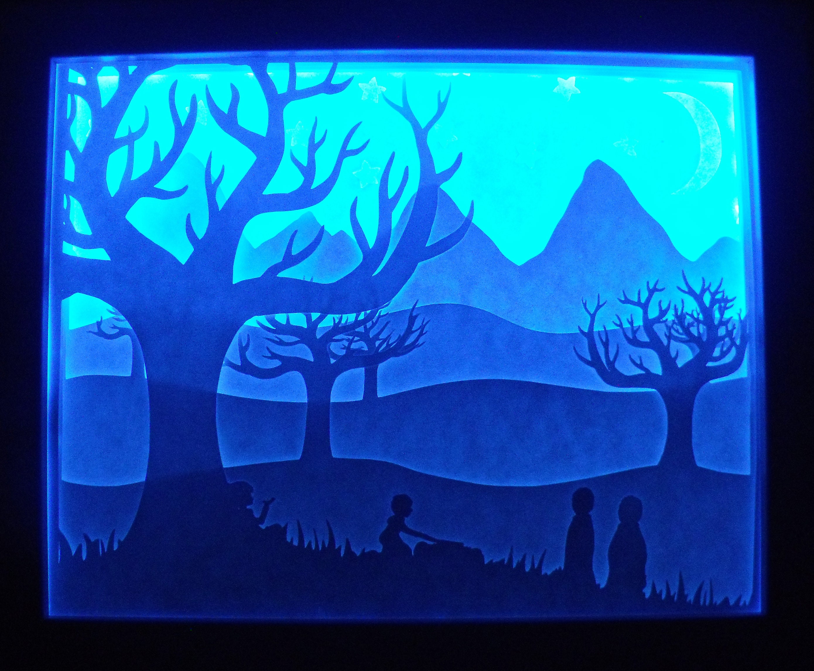 The Hobbits' Journey Shadow Box Light Box DIY Digital Download; SVG ...