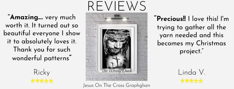 Jesus on the Cross Graphghan Pattern - Etsy