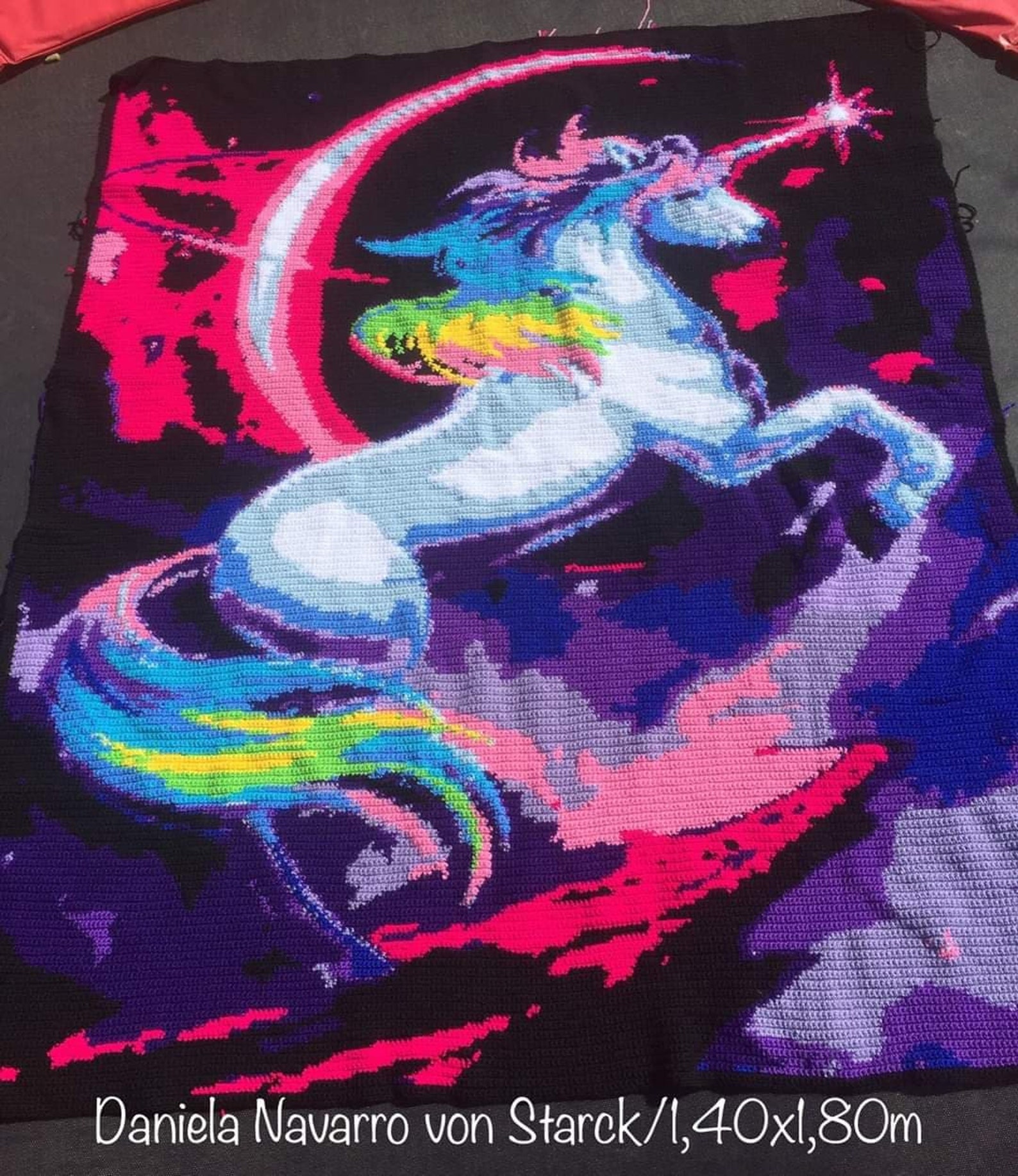 MAGICAL UNICORN Graphghan Pattern for Single Crochet/cross - Etsy