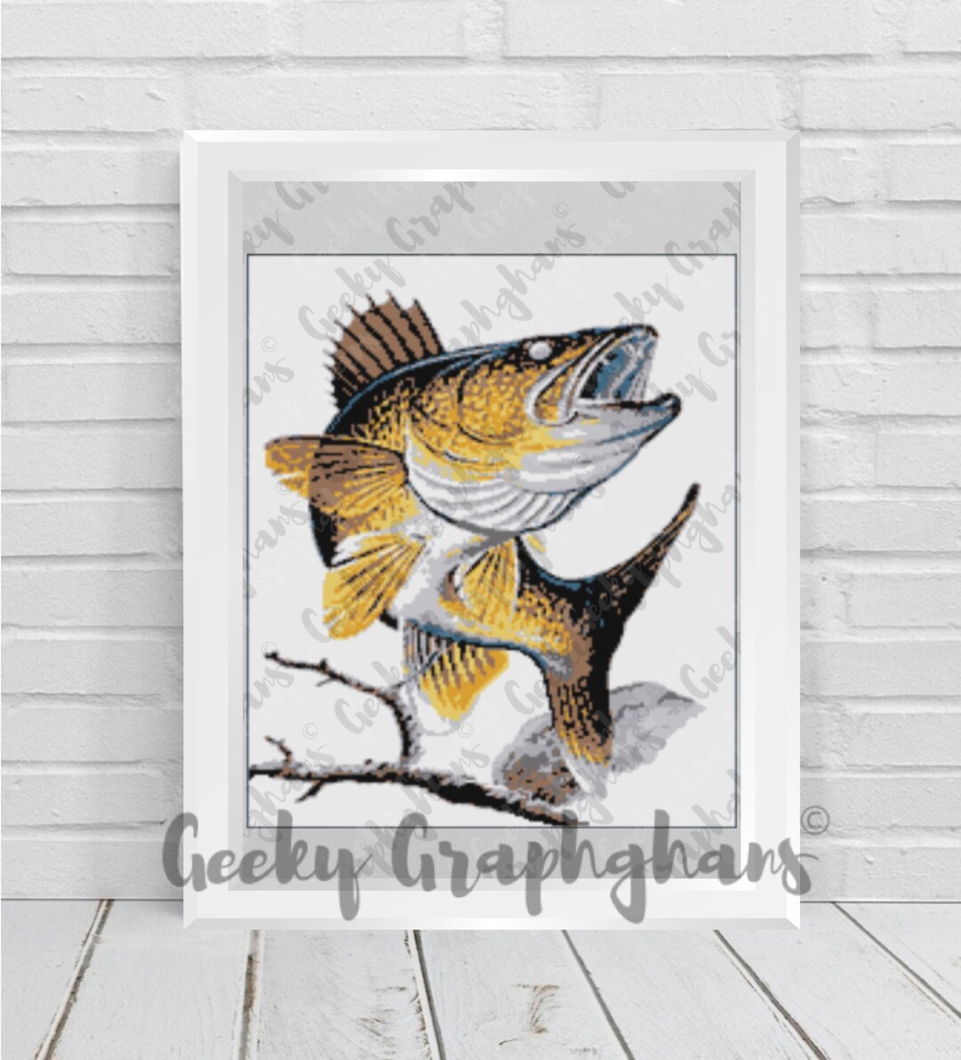 WALLEYE FISH Graphghan Pattern - Etsy