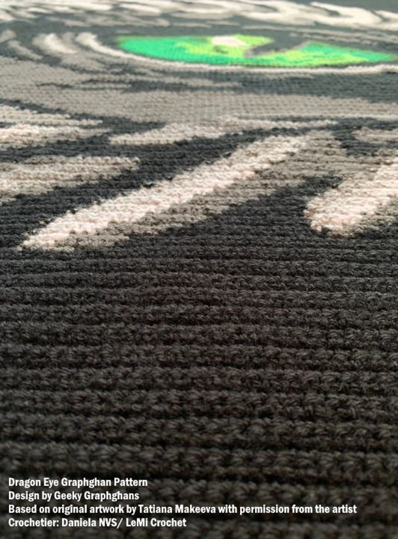 Dragon Eye Crochet Graphghan Pattern TSS Version - Etsy