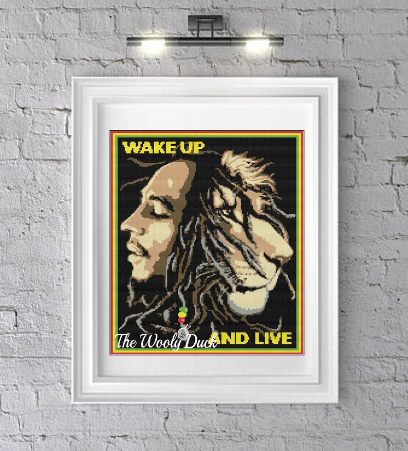 Bob Marley Graphghan Pattern: Crochet, Cross Stitch, Diamond Painting ...