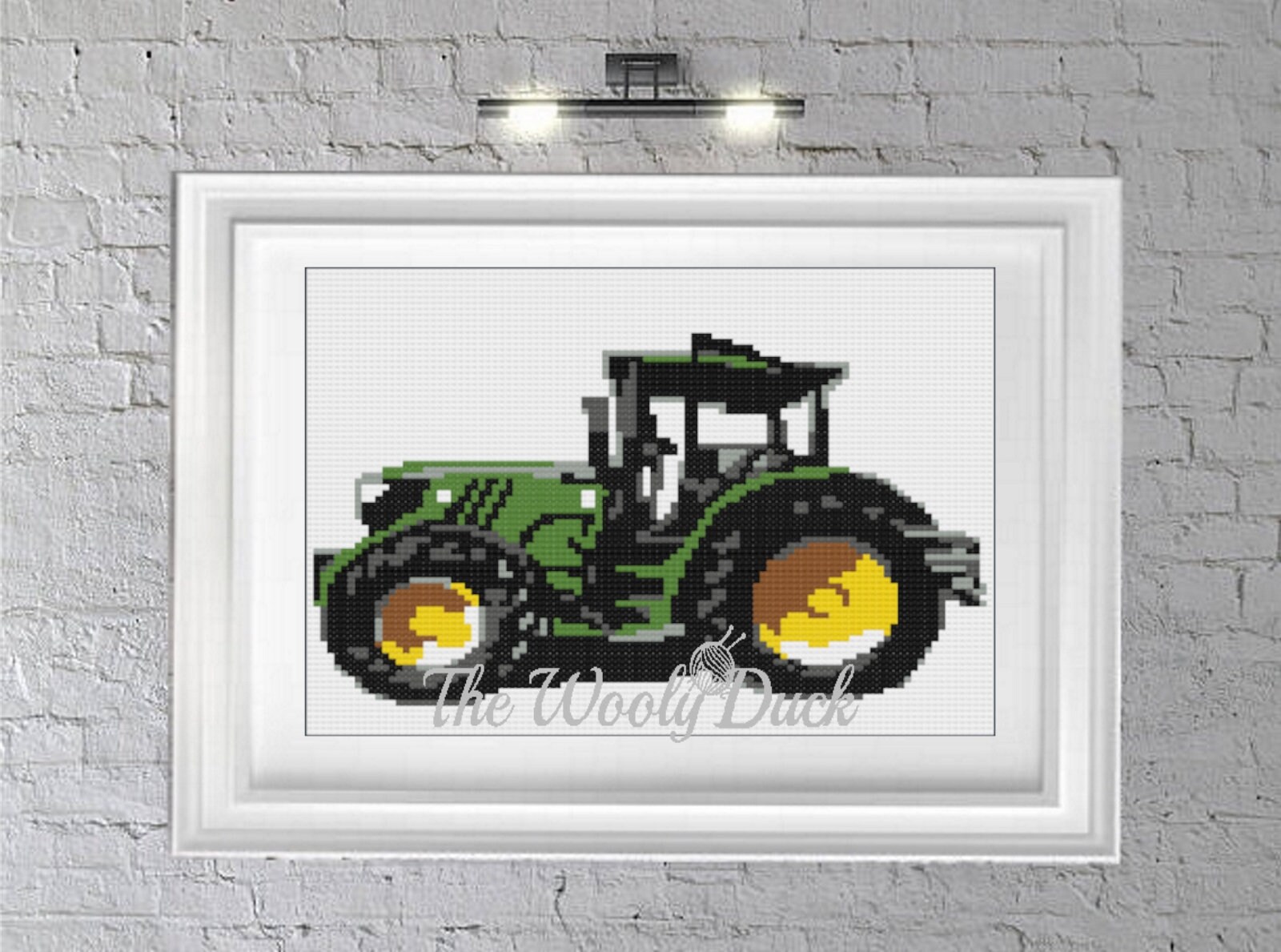 MINI C2C TRACTOR graphghan pattern for crochet/cross stitch/ | Etsy