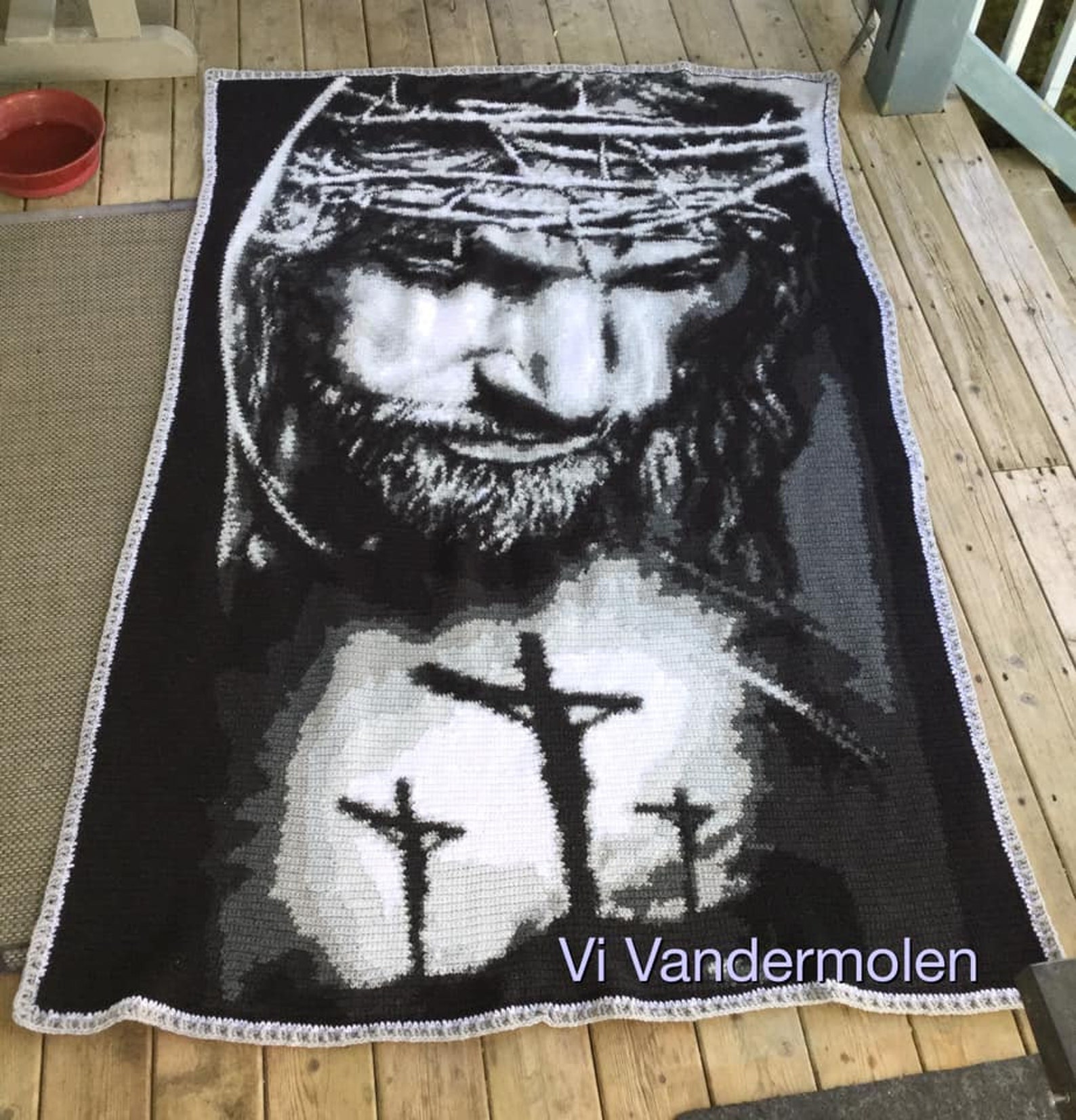 Jesus on the Cross Graphghan Pattern - Etsy