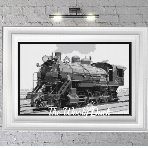Steam Train Cross Stitch Pattern Traditional Realistic - Etsy